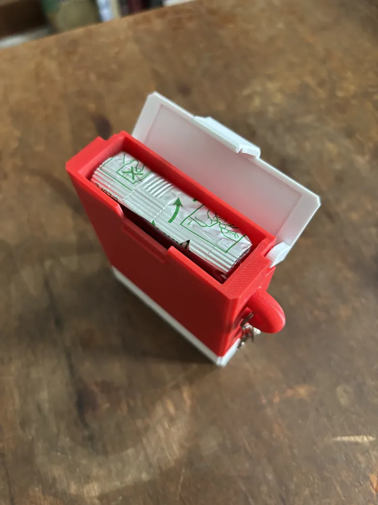 Instax Mini Film Carry Case Keychain - Free 3D Print Model - MakerWorld