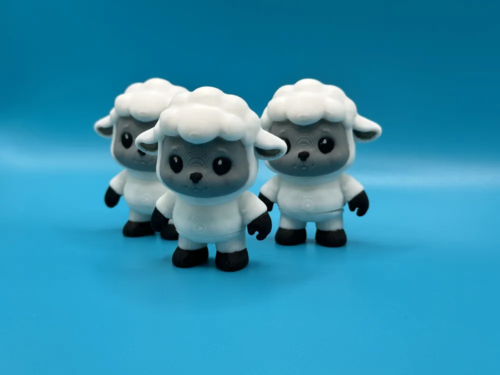 Cute Flexi Sheep - Free 3D Print Model - MakerWorld