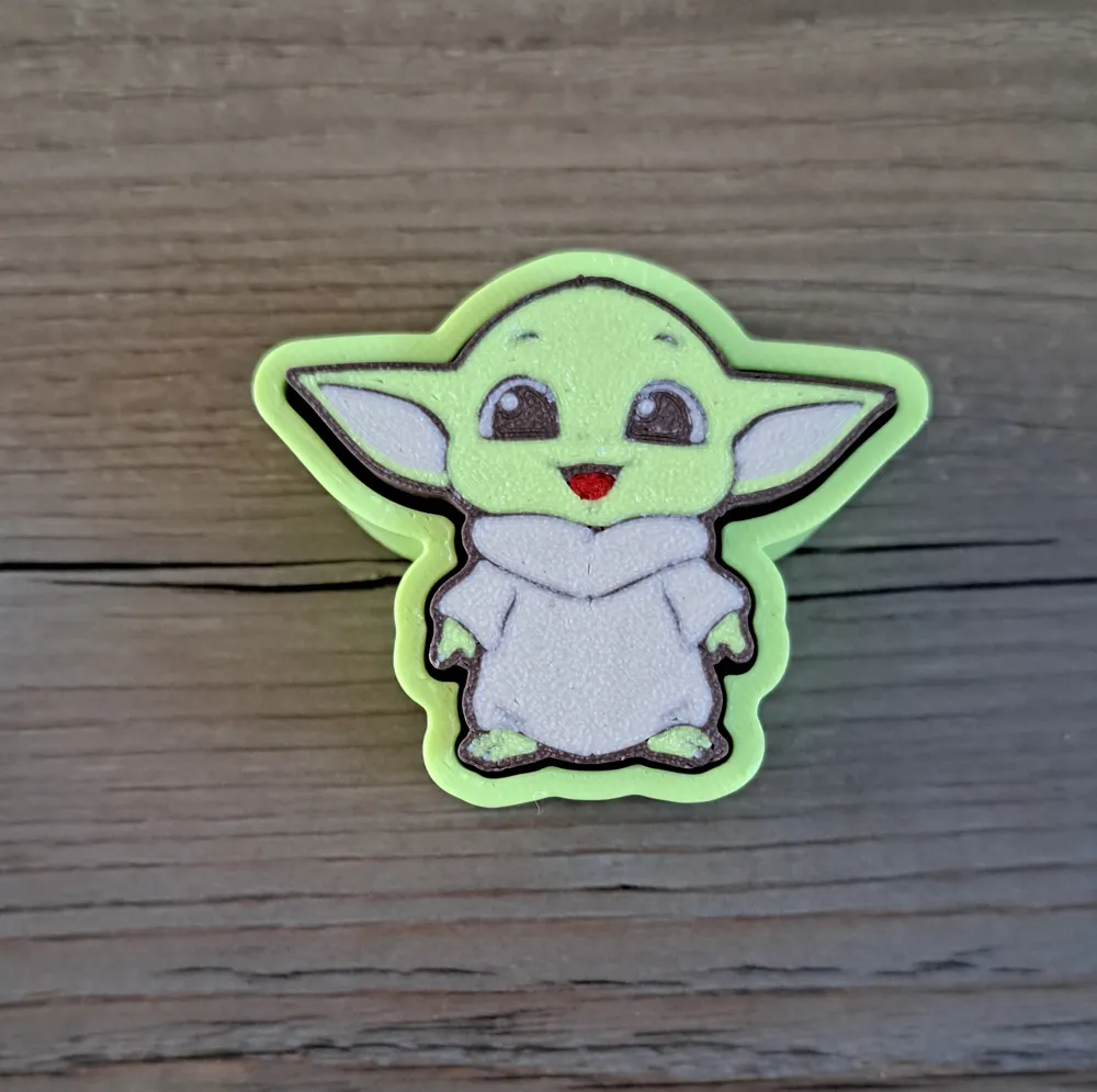 Cool Star Wars baby Yoda fidget clicker toy - Free 3D Print Model ...