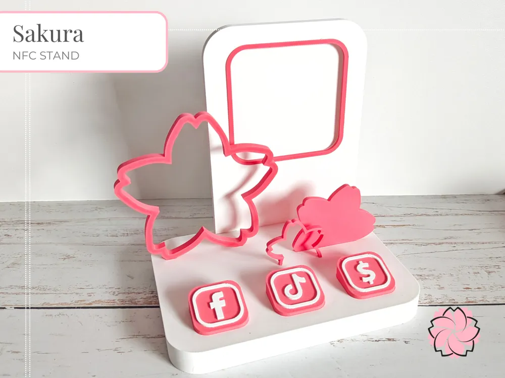 Sakura NFC Stand – Display for Markets & Events - Free 3D Print Model ...