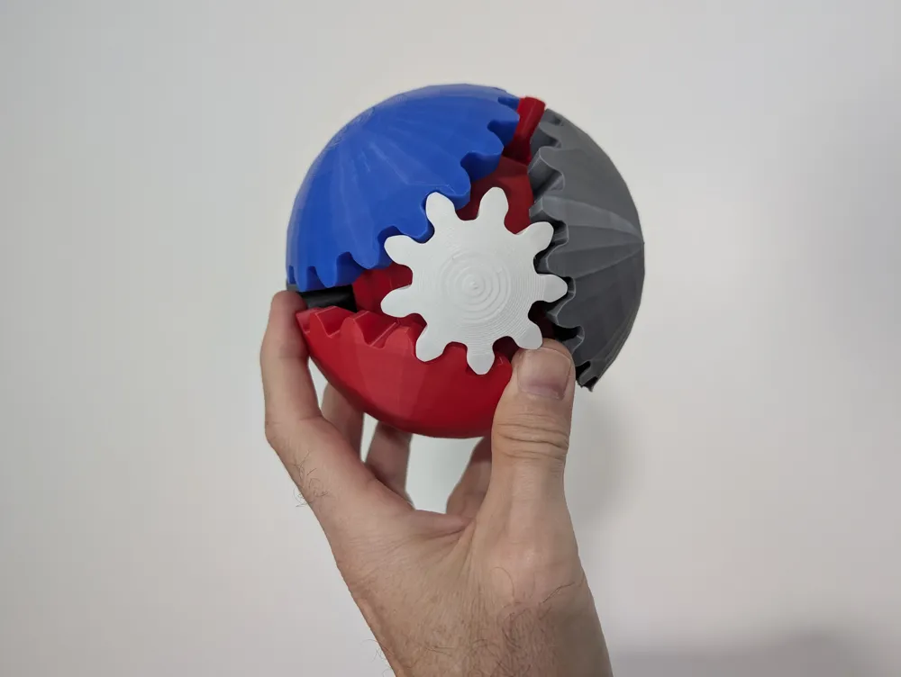 Fidget Ball with gears - Free 3D Print Model - MakerWorld