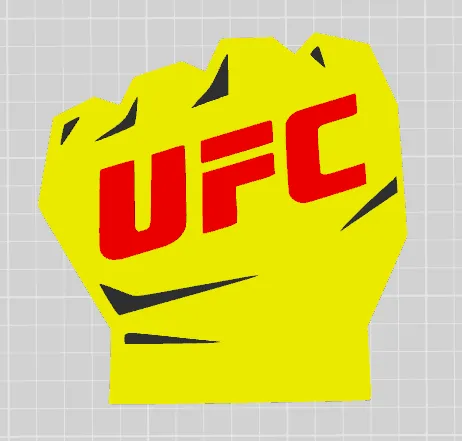 Fight Glove UFC Logo / Sign (NO AMS/AMS) - Free 3D Print Model - MakerWorld