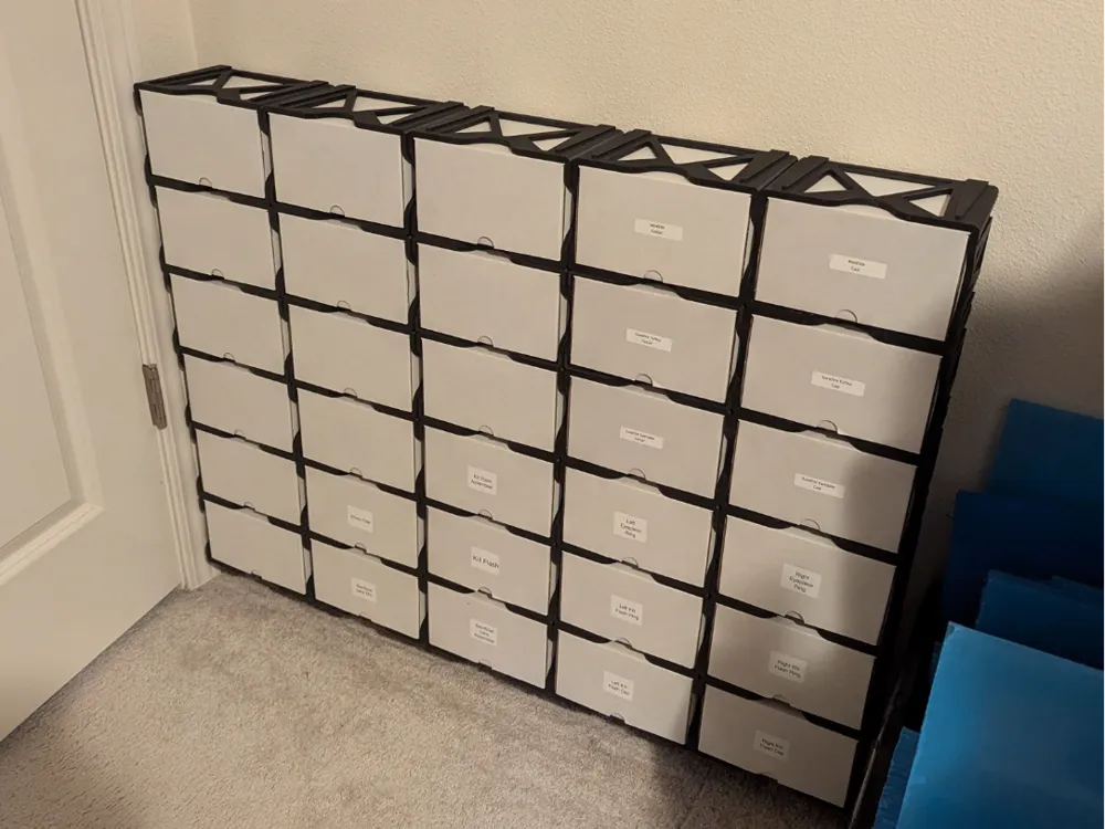 Wall Mounted Stackable Storage Boxes by CitySideGig MakerWorld: Download Free 3D Models