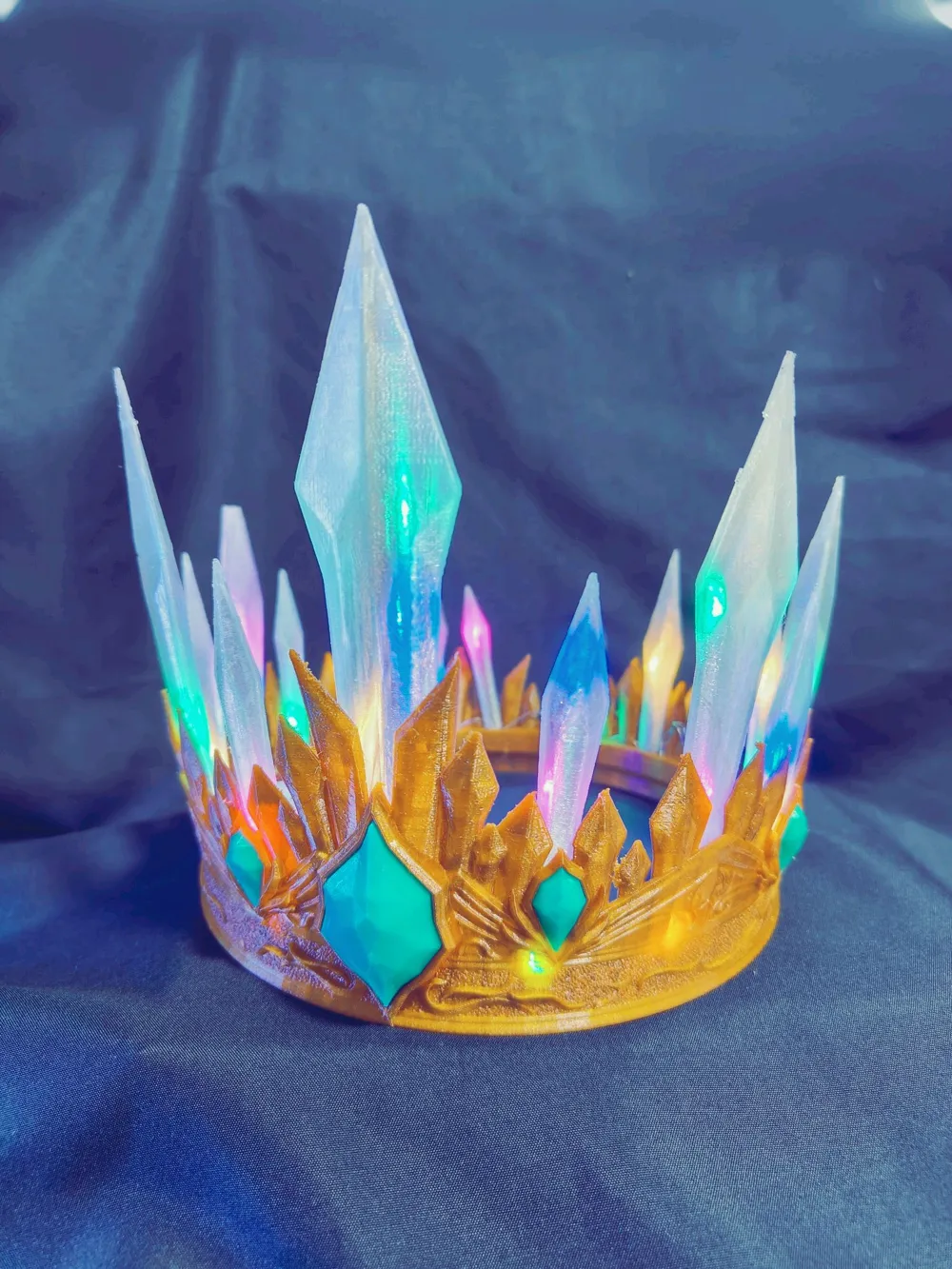 Crystal Crown - Free 3D Print Model - MakerWorld