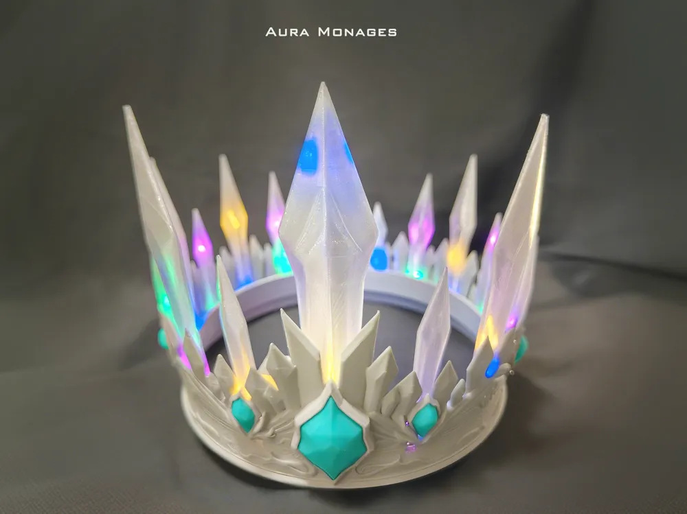 Crystal Crown - Free 3D Print Model - MakerWorld