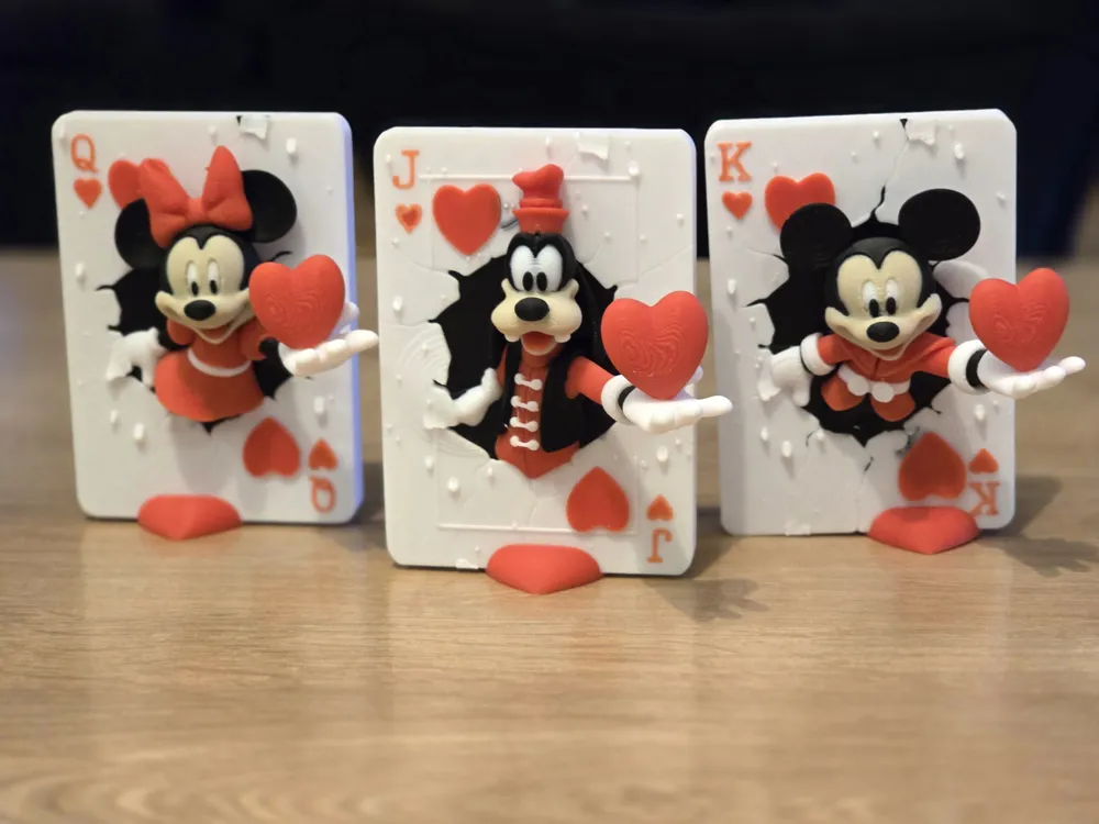 Valentine's Jack of Hearts Goofy Card - Free 3D Print Model - MakerWorld