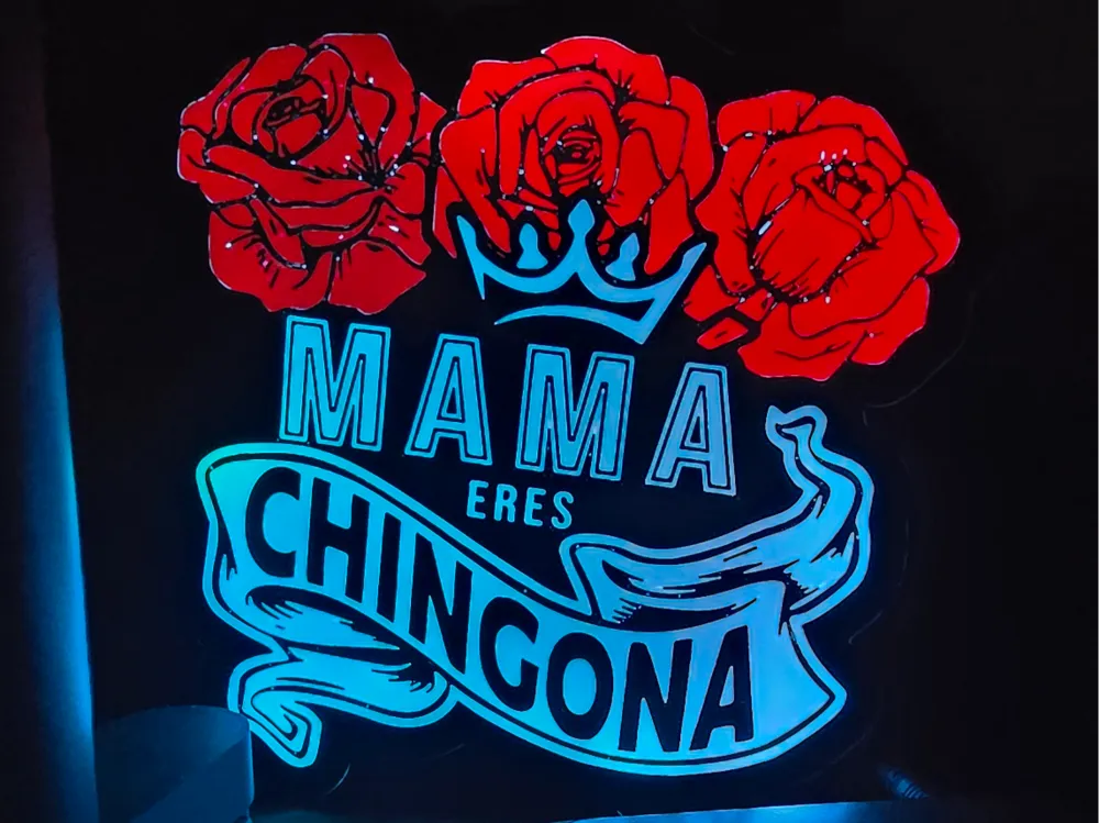 Mama eres chingona sign or lightbox by Ekto Ekto MakerWorld: Download ...