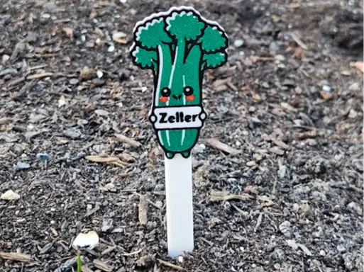 Cute Plant Markers – Celery & Parsley (HU/EN) - Free 3D Print Model ...