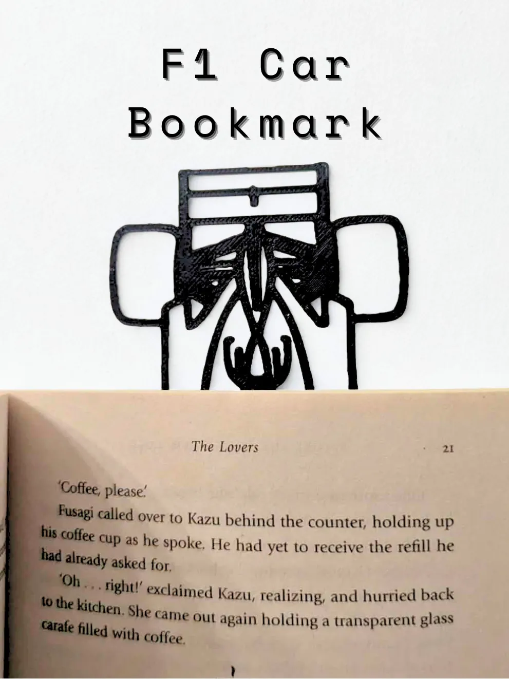 F1 Car Bookmark - Free 3D Print Model - MakerWorld