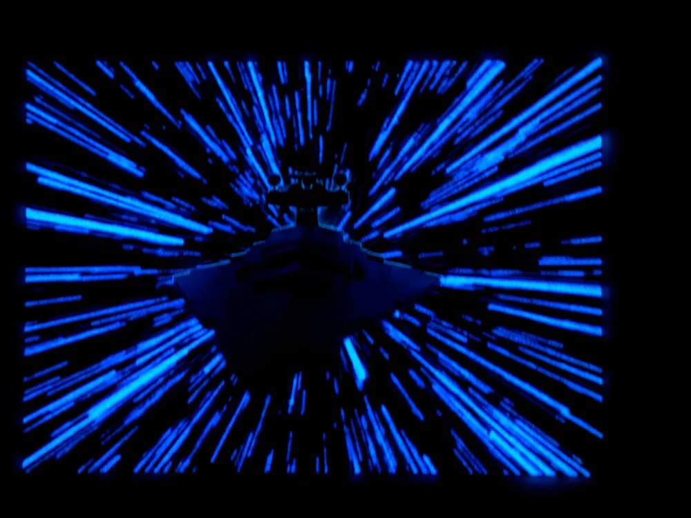 Star Destroyer popping out of Hueforge Remixed by gatchek MakerWorld ...