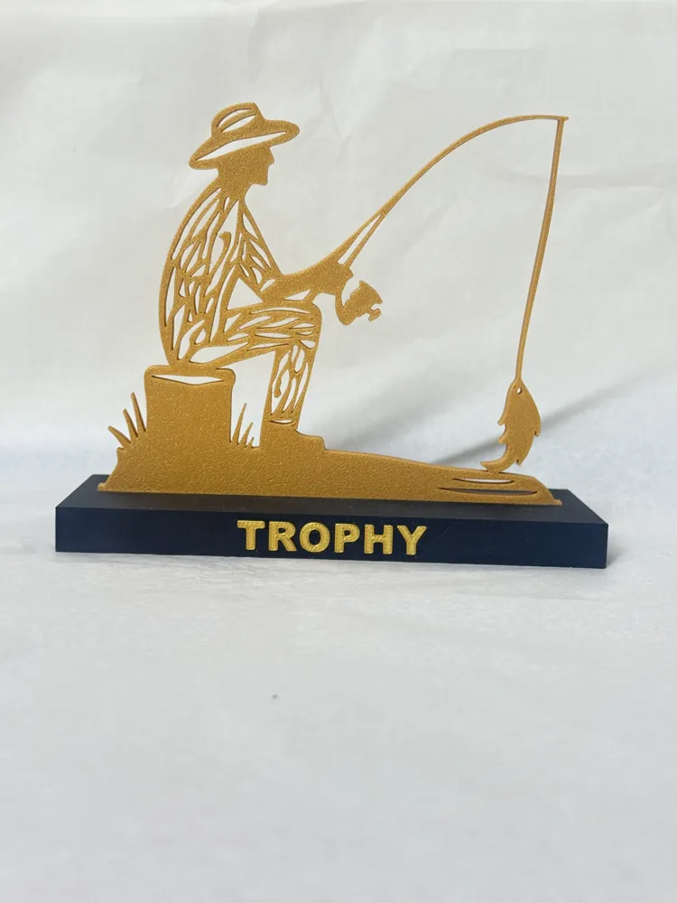 Trophée de pêche - Modèle d'Impression 3D Gratuit - MakerWorld