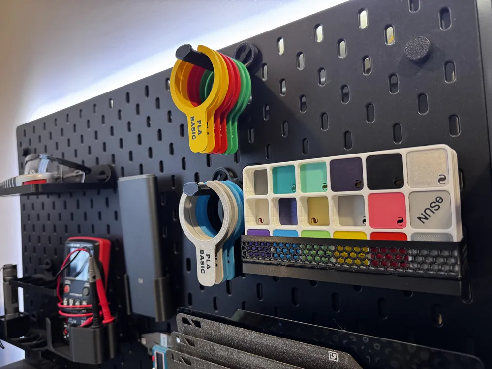 IKEA Skadis Hanger for Spool RFID Clips - Free 3D Print Model - MakerWorld