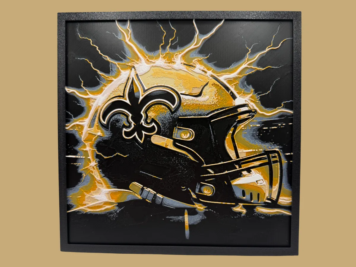 New Orleans Saints - NFL Helmet - Free 3D Print Model - MakerWorld