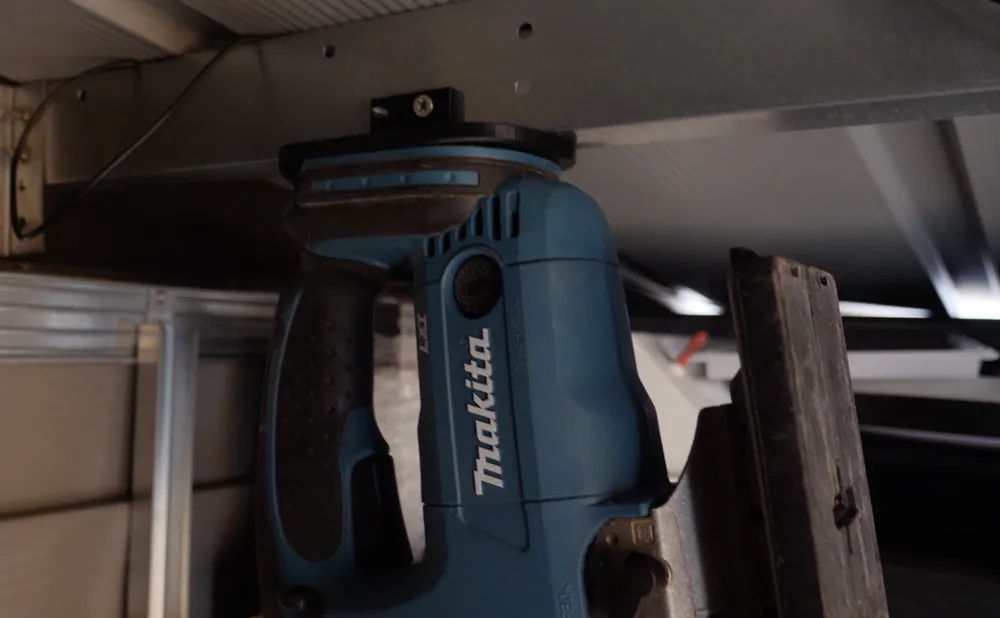 Makita Tool Mount For Arrow Shed Ceiling Rafters Remixed by ...