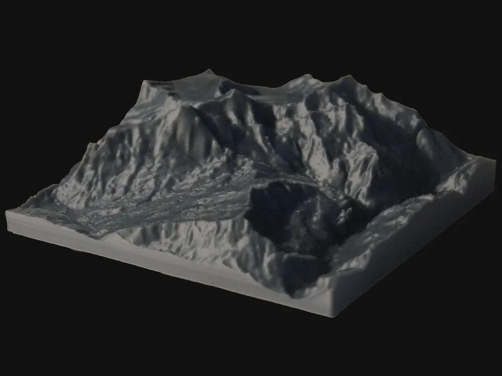 Eiger, Mönch, Jungfrau | Topographic 3D Map by justquickmake - MakerWorld