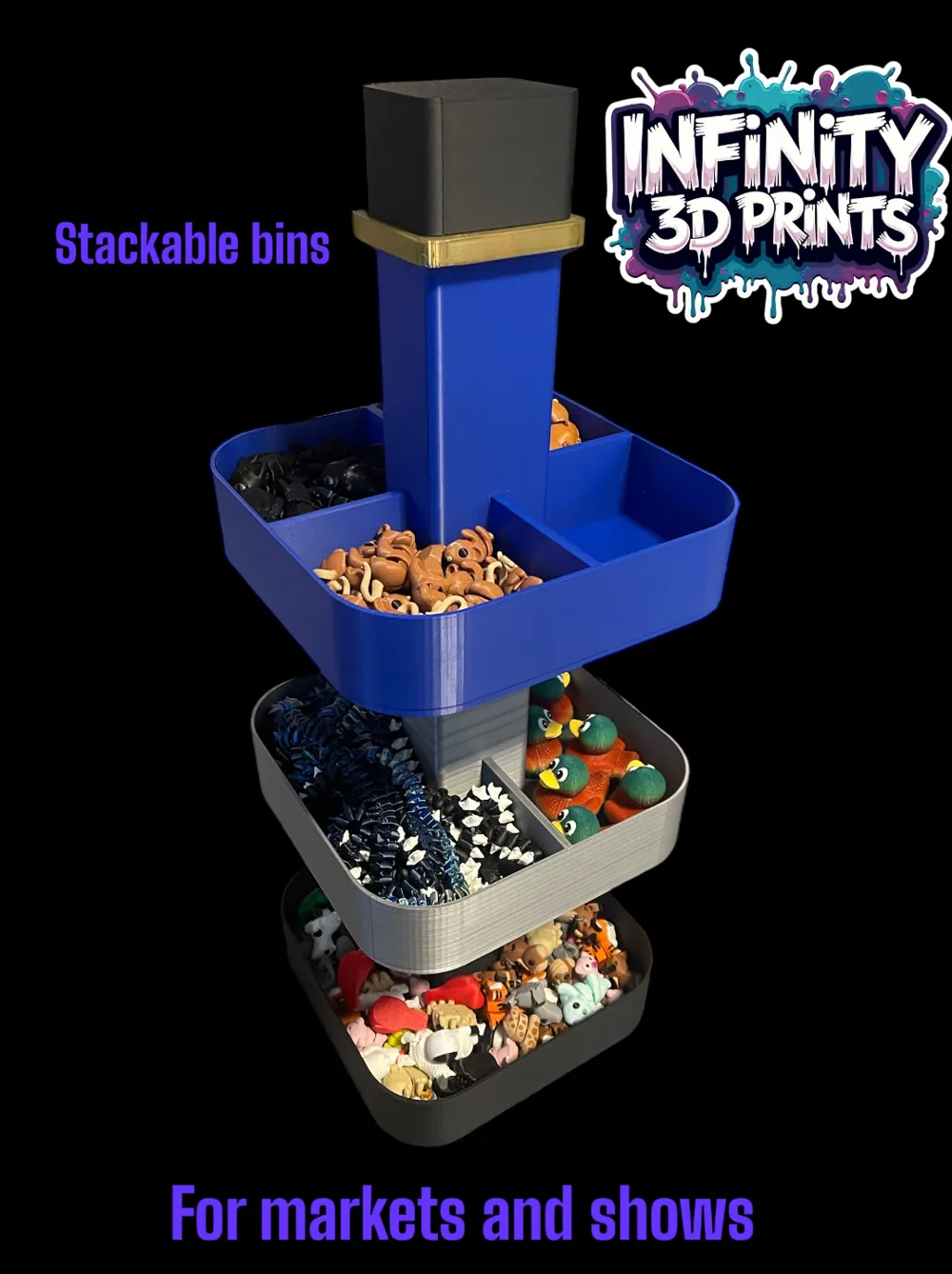 STACKING PART STAND - for shows and markets - Free 3D Print Model - MakerWorld