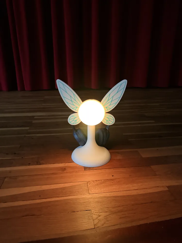 Fairy Headphone Stand with RGB Light - Free 3D Print Model - MakerWorld