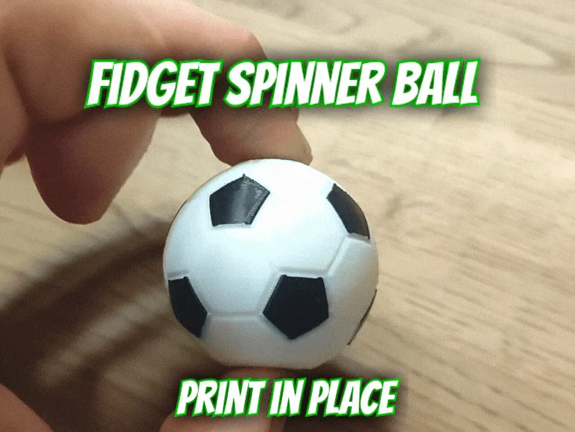 Fotbollsfidgetleksak/spinner - Gratis 3D utskrifts modell - MakerWorld