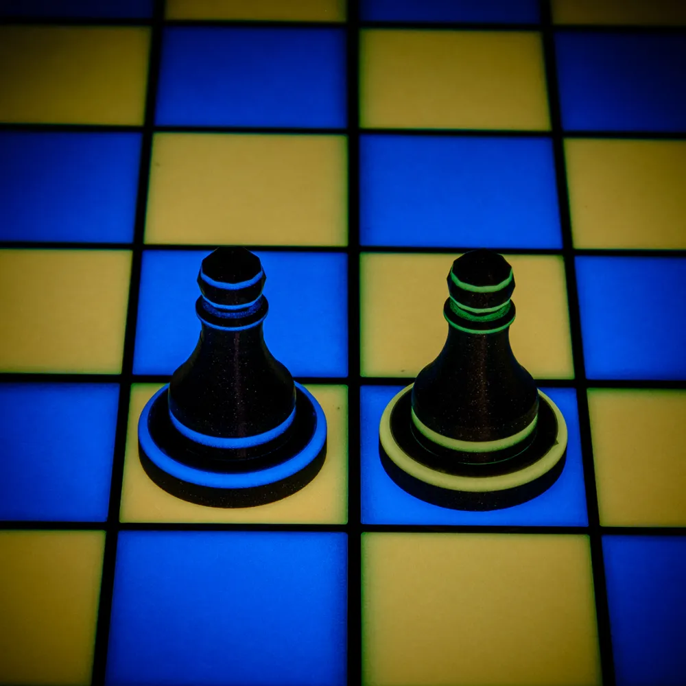 TRON themed Chess Set by CreeaFabra MakerWorld: Download Free 3D Models