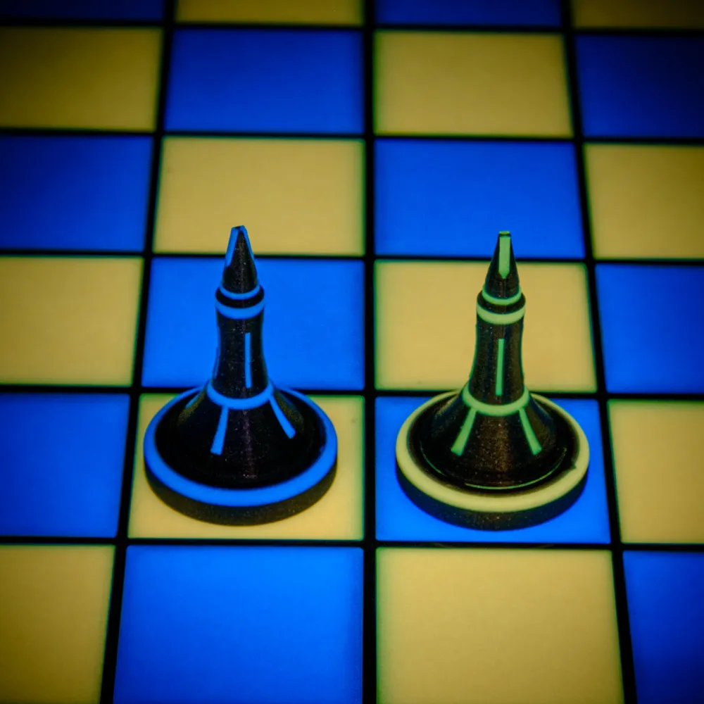 TRON themed Chess Set by CreeaFabra MakerWorld: Download Free 3D Models