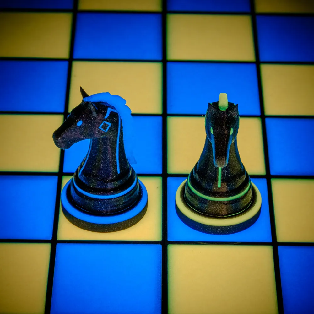 TRON themed Chess Set by CreeaFabra MakerWorld: Download Free 3D Models