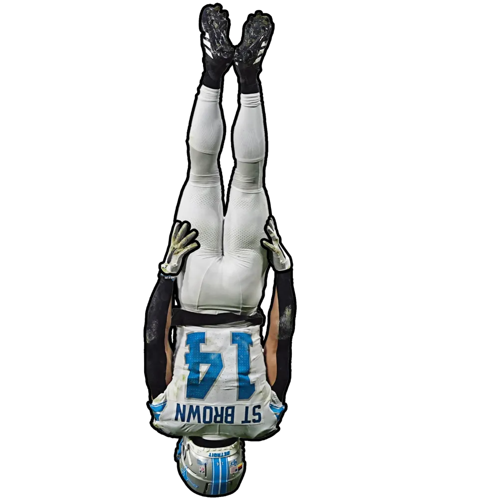 Amon-Ra St Brown Headstand Detroit Lions Ornament by iammagicmike ...