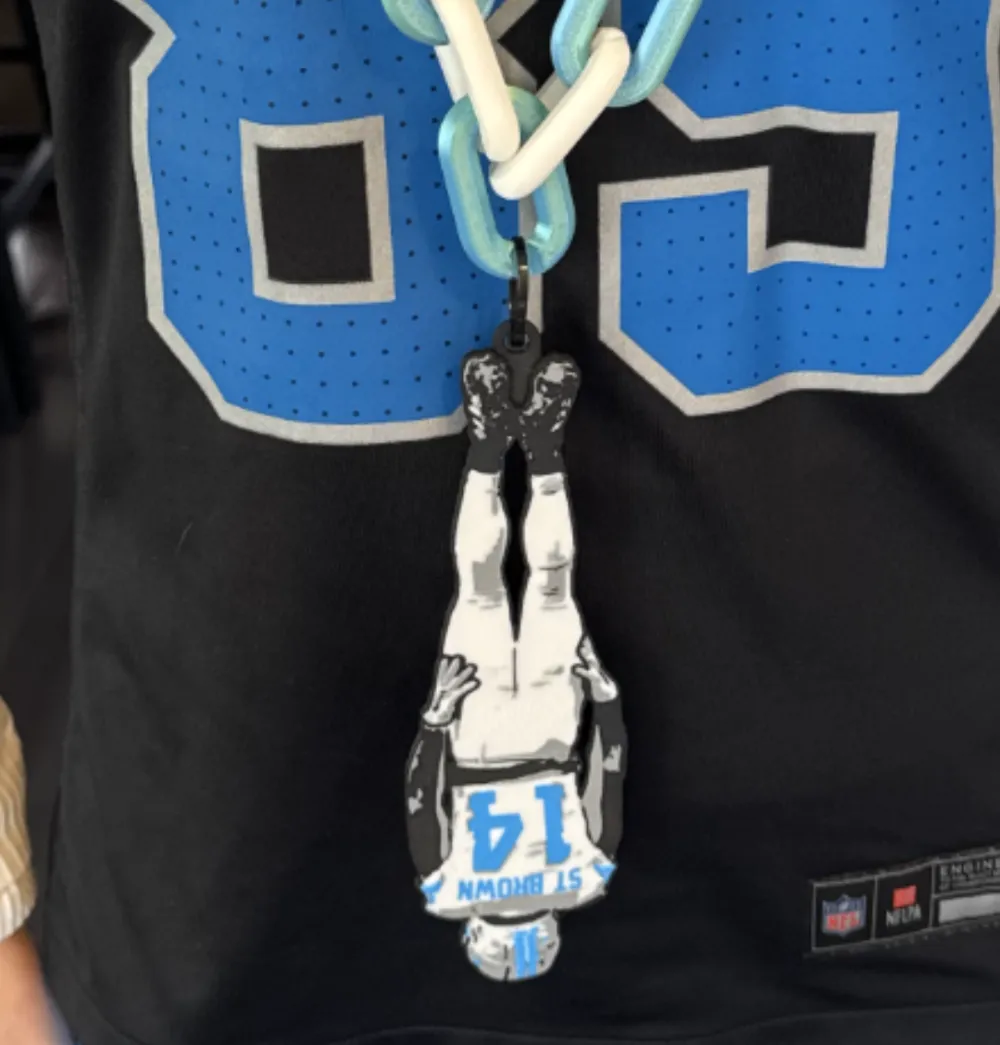Amon-Ra St Brown Headstand Detroit Lions Ornament by iammagicmike ...