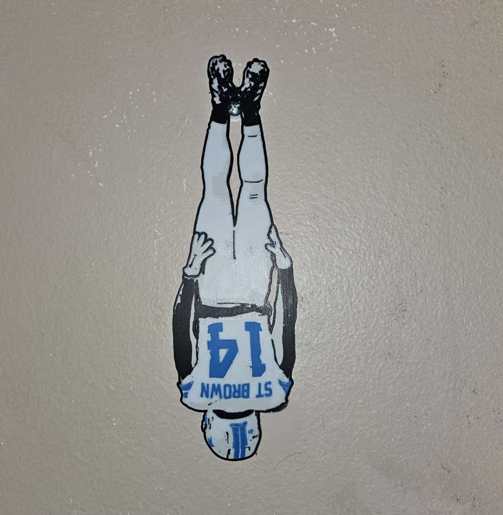 Amon-Ra St Brown Headstand Detroit Lions Ornament by iammagicmike ...