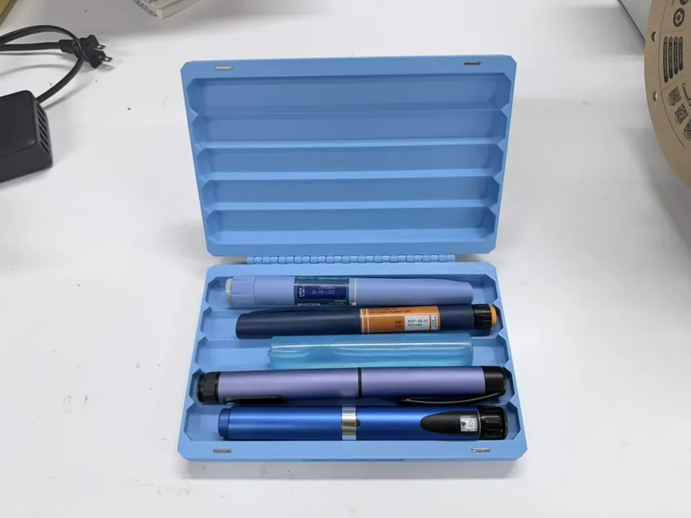 Peptides/insulin pen, 3 and 5 pen case - Free 3D Print Model - MakerWorld