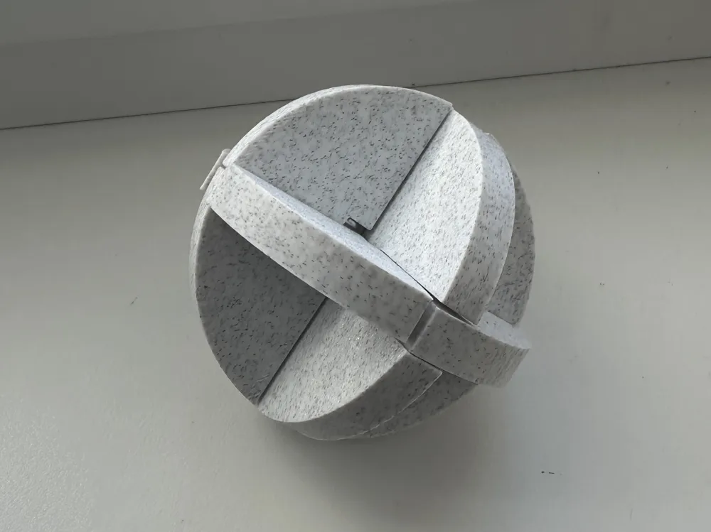 6 Piece Interlocking Puzzle Ball - (Level Medium) by Gjörk - MakerWorld