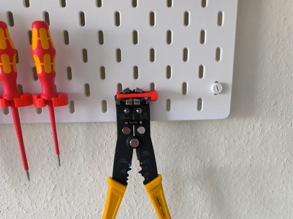 Holex auto wire stripper mount for IKEA Skadis v2 - Free 3D Print Model ...