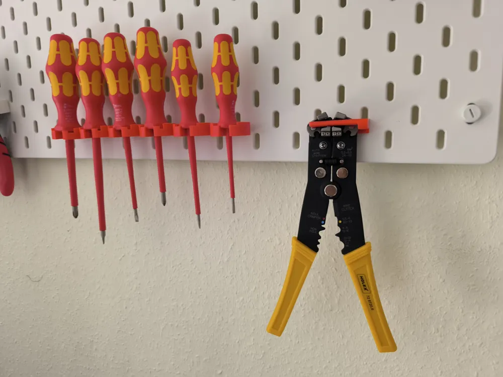 Holex auto wire stripper mount for IKEA Skadis v2 - Free 3D Print Model ...