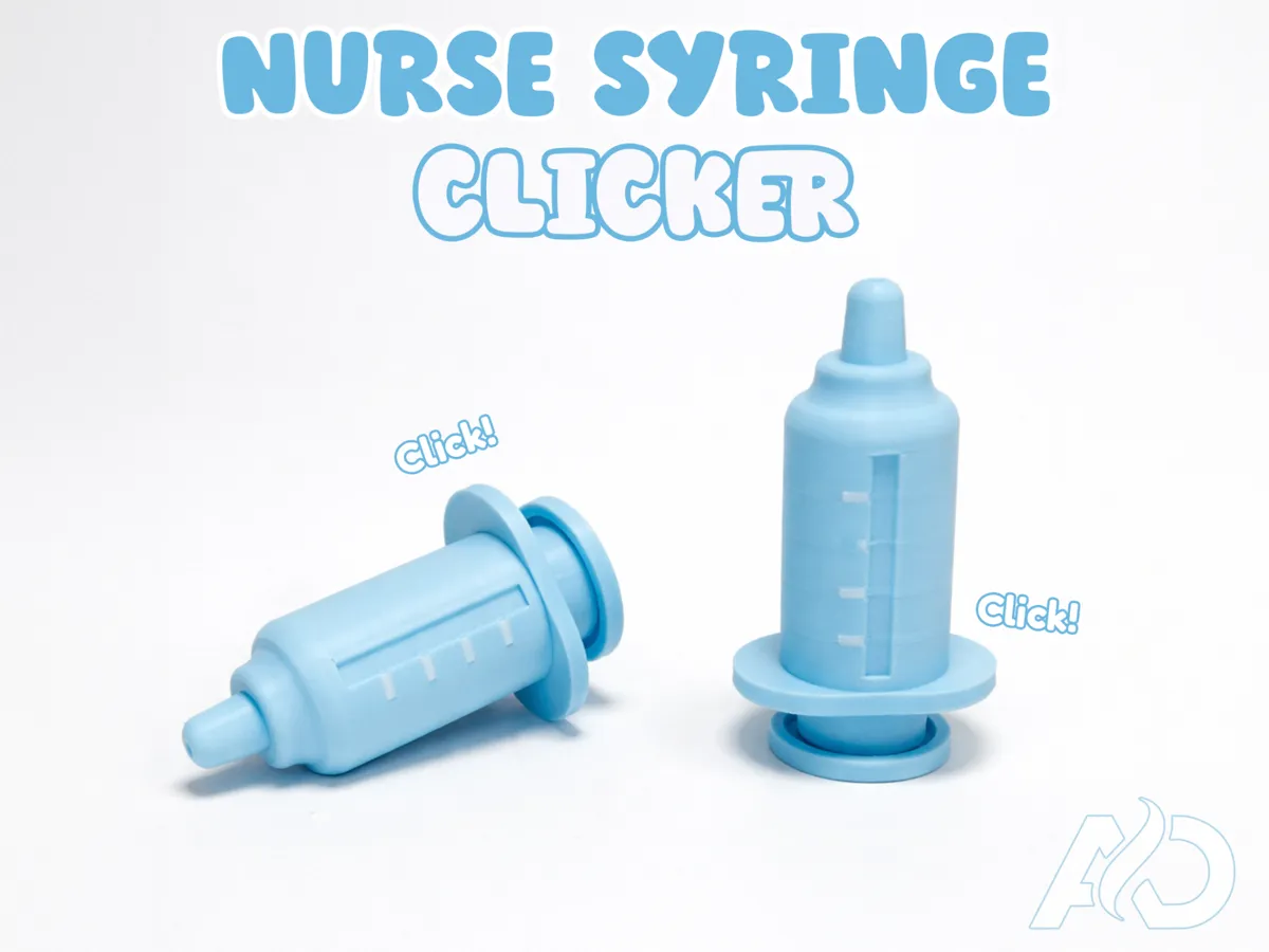 NURSE SYRINGE CLICKER - Free 3D Print Model - MakerWorld
