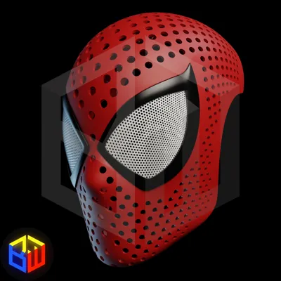 Spider-Man Classic FaceShell by Budwin MakerWorld: Download Free 3D Models