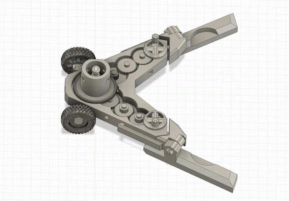 Mechanical Artillery Cannon gun moving turret - Free 3D Print Model ...