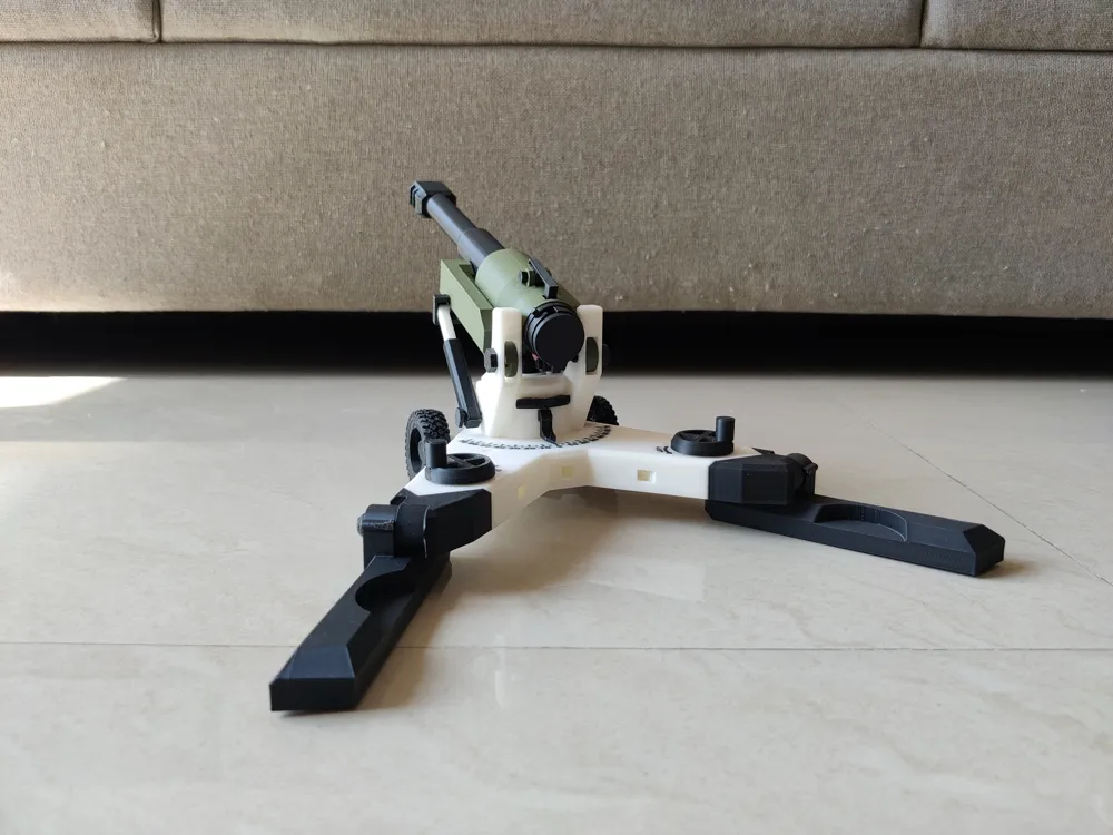 Mechanical Artillery Cannon gun moving turret - Free 3D Print Model ...