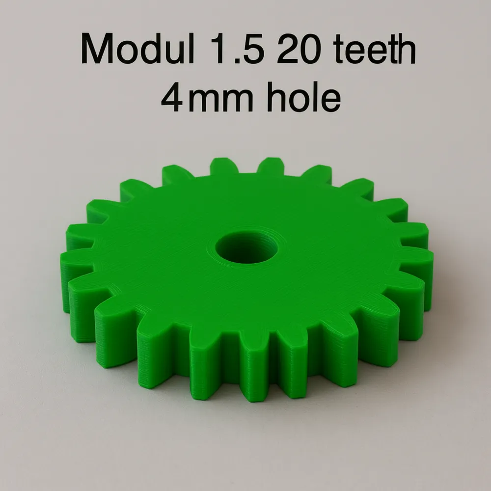 Involute spur gear Module 1.5 (Involute gear) - Free 3D Print Model ...