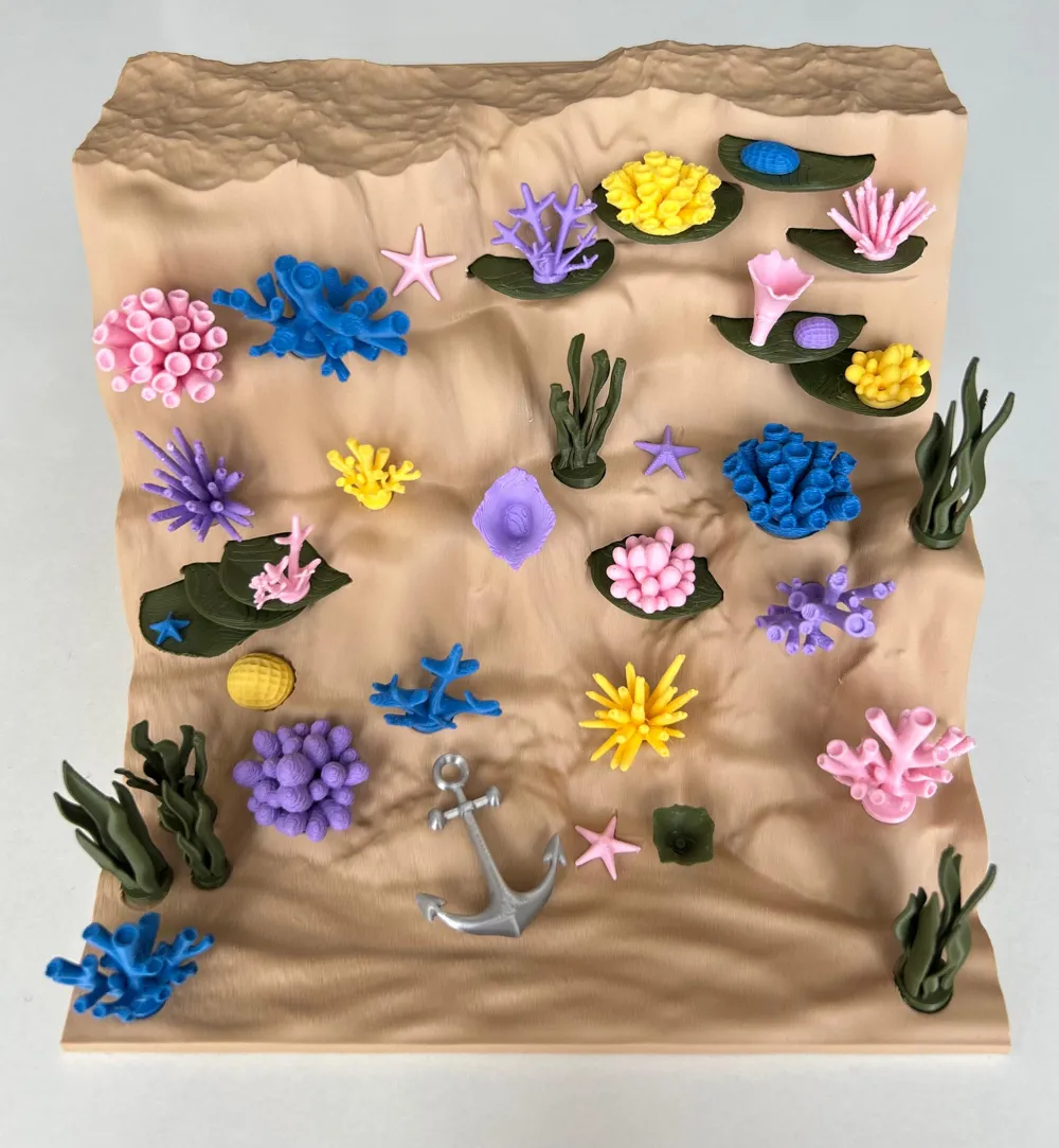 "Wonders of the Blue" – 3D Coral Reef Diorama by DL 3D LAB MakerWorld ...