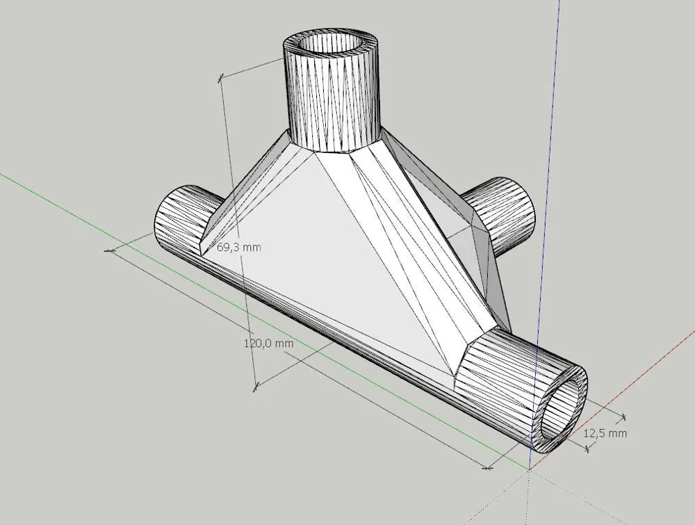 4-Way Tube Corner Connector – 12 mm by SơnNgu MakerWorld: Download Free ...