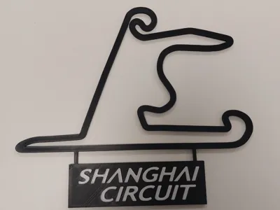 Shanghai Circuit F1 China Grand Prix Track Layout - Free 3D Print Model ...