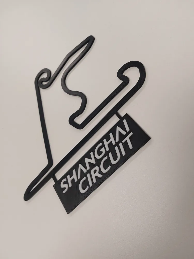 Shanghai Circuit F1 China Grand Prix Track Layout - Free 3D Print Model ...