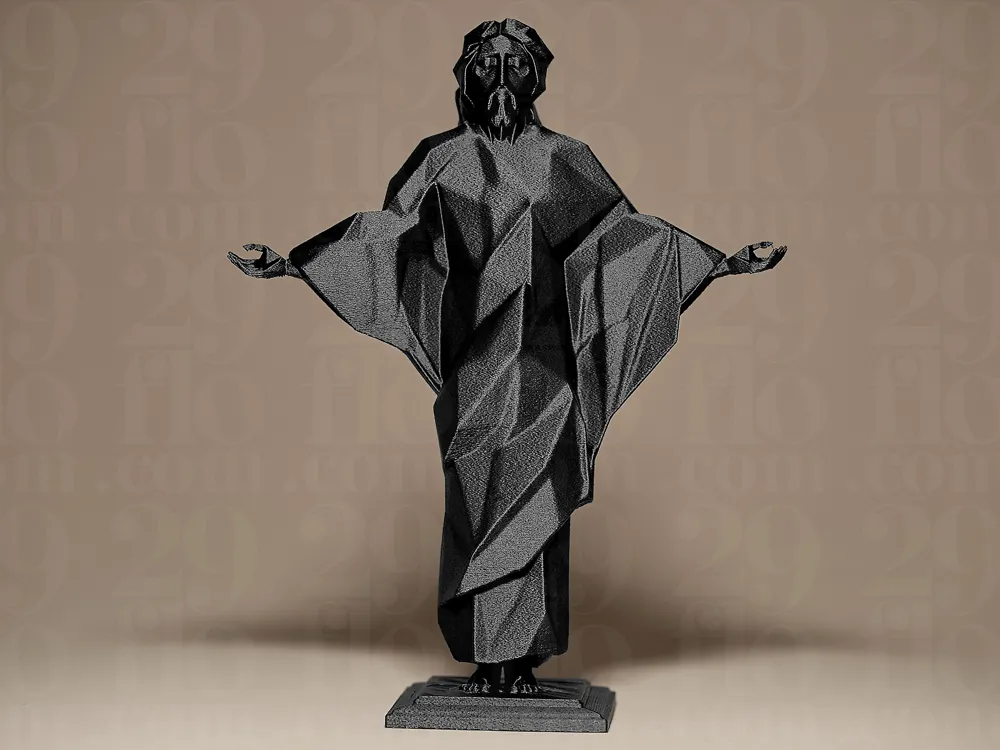 Modern Geometric Jesus Statue by 29FLO MakerWorld: Download Free 3D Models