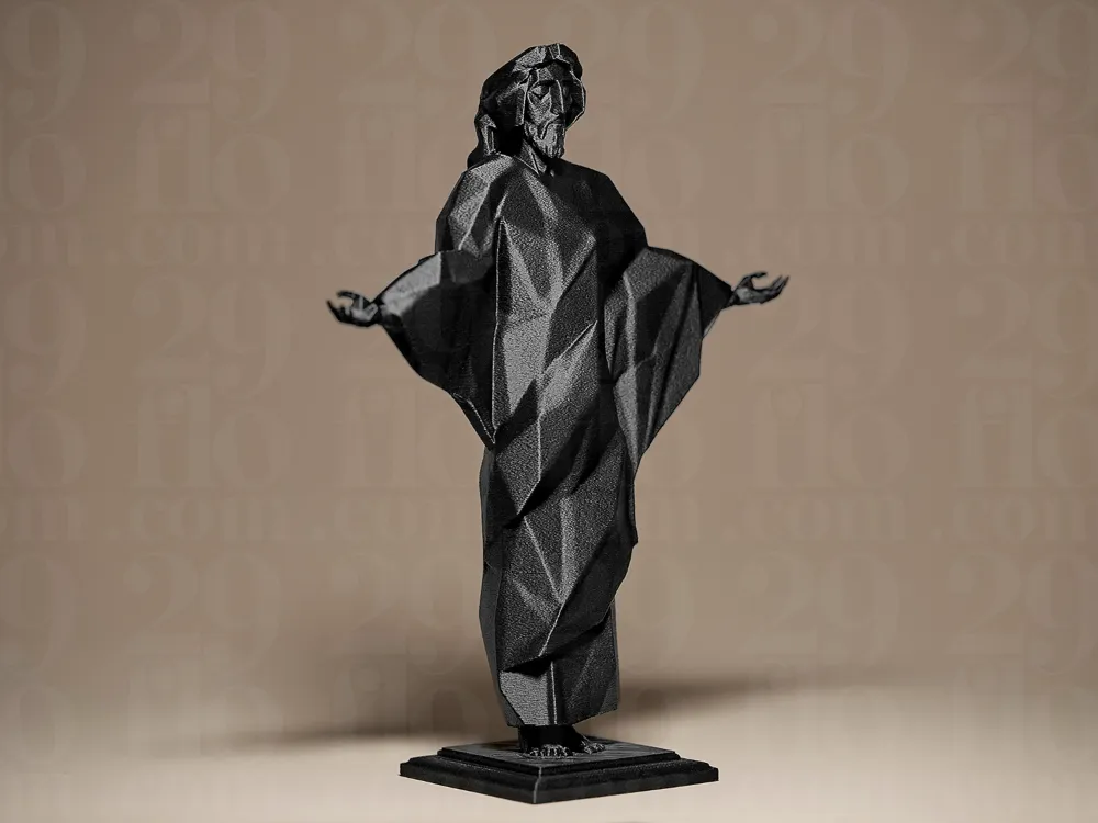 Modern Geometric Jesus Statue by 29FLO MakerWorld: Download Free 3D Models