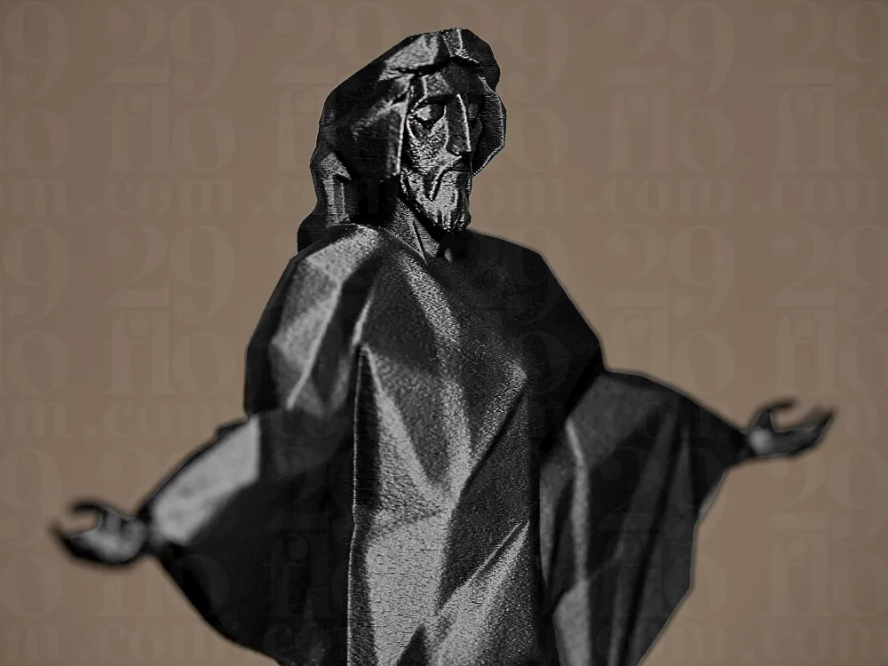 Modern Geometric Jesus Statue by 29FLO MakerWorld: Download Free 3D Models