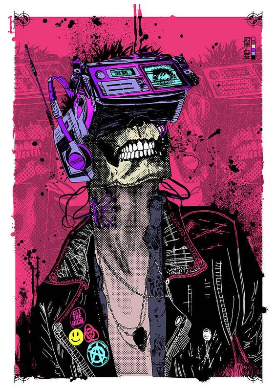 Cyberpunk 2077 Cyber Skelly Hueforge by Maaght - MakerWorld