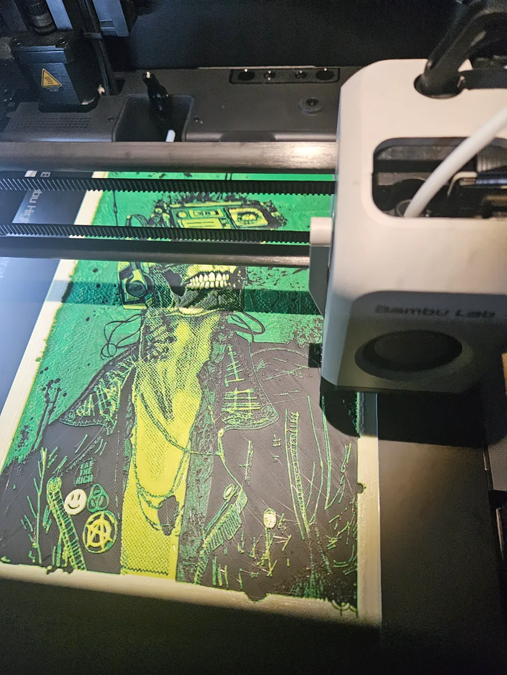 Cyberpunk 2077 Cyber Skelly Hueforge by Maaght - MakerWorld