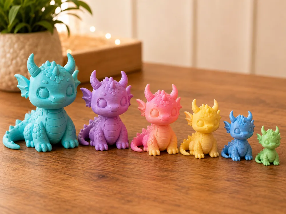 Mini Baby Dragon Lumi cute toy figur miniatur – Kostenloses 3D ...