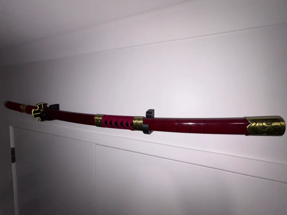 Samurai Sword Hangers (Hidden Fixings) - Free 3D Print Model - MakerWorld