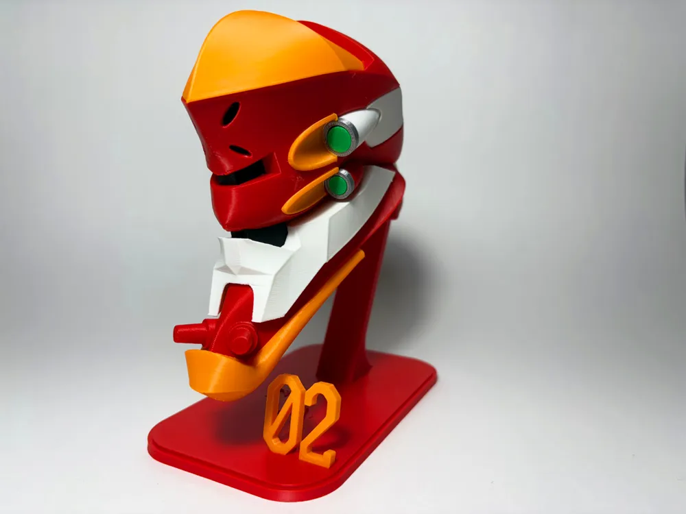 EVA-02 Head Bust - No AMS Required - Free 3D Print Model - MakerWorld