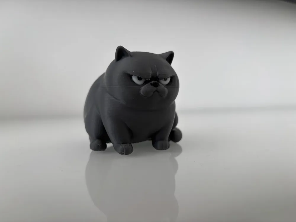 Polly die "NEIN-KATZE" Fat Cat Angry British short - Free 3D Print ...